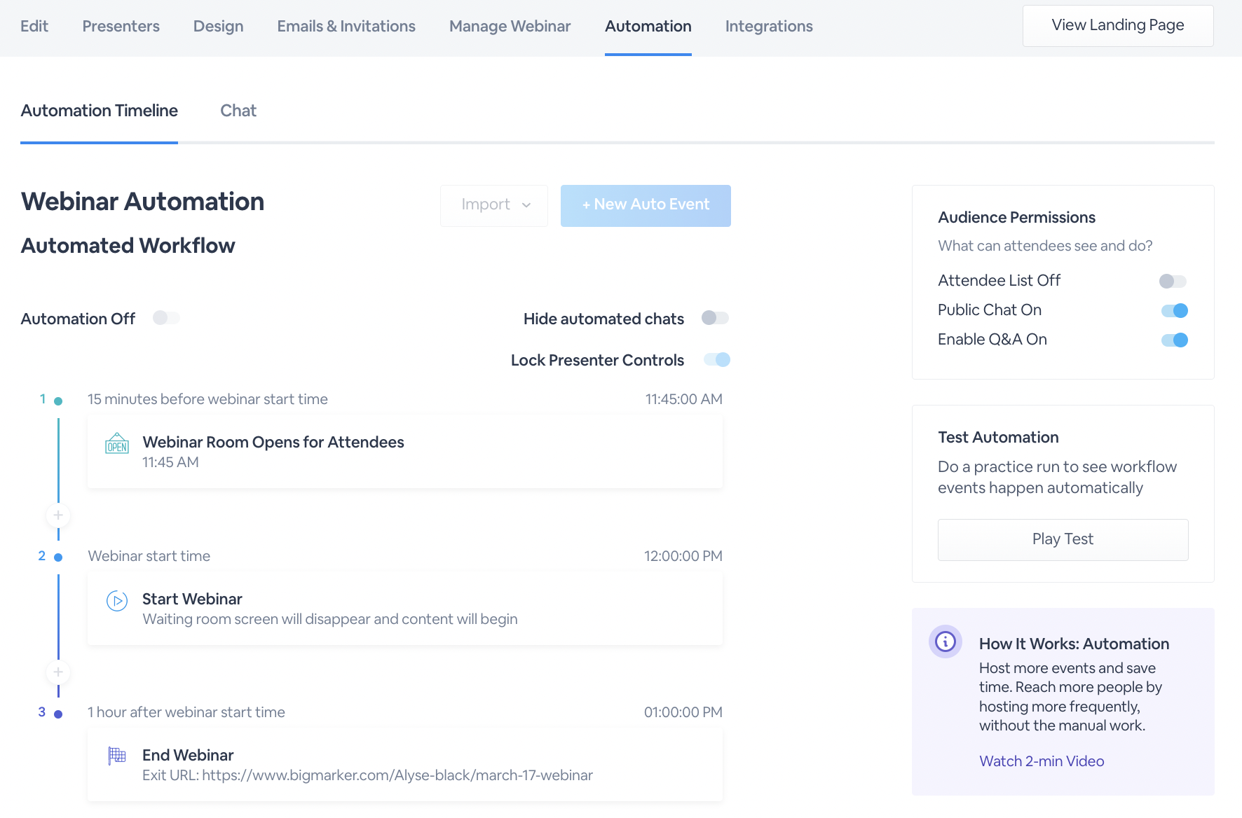 BigMarker Webinar Dashboard Guide for Admins, Hosts & Presenters